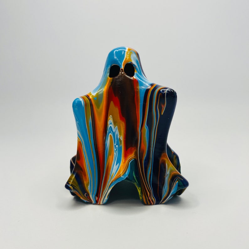 Pretty Ghost Statue | Ghost Figurine | 3D Halloween Decor | Colorful ...
