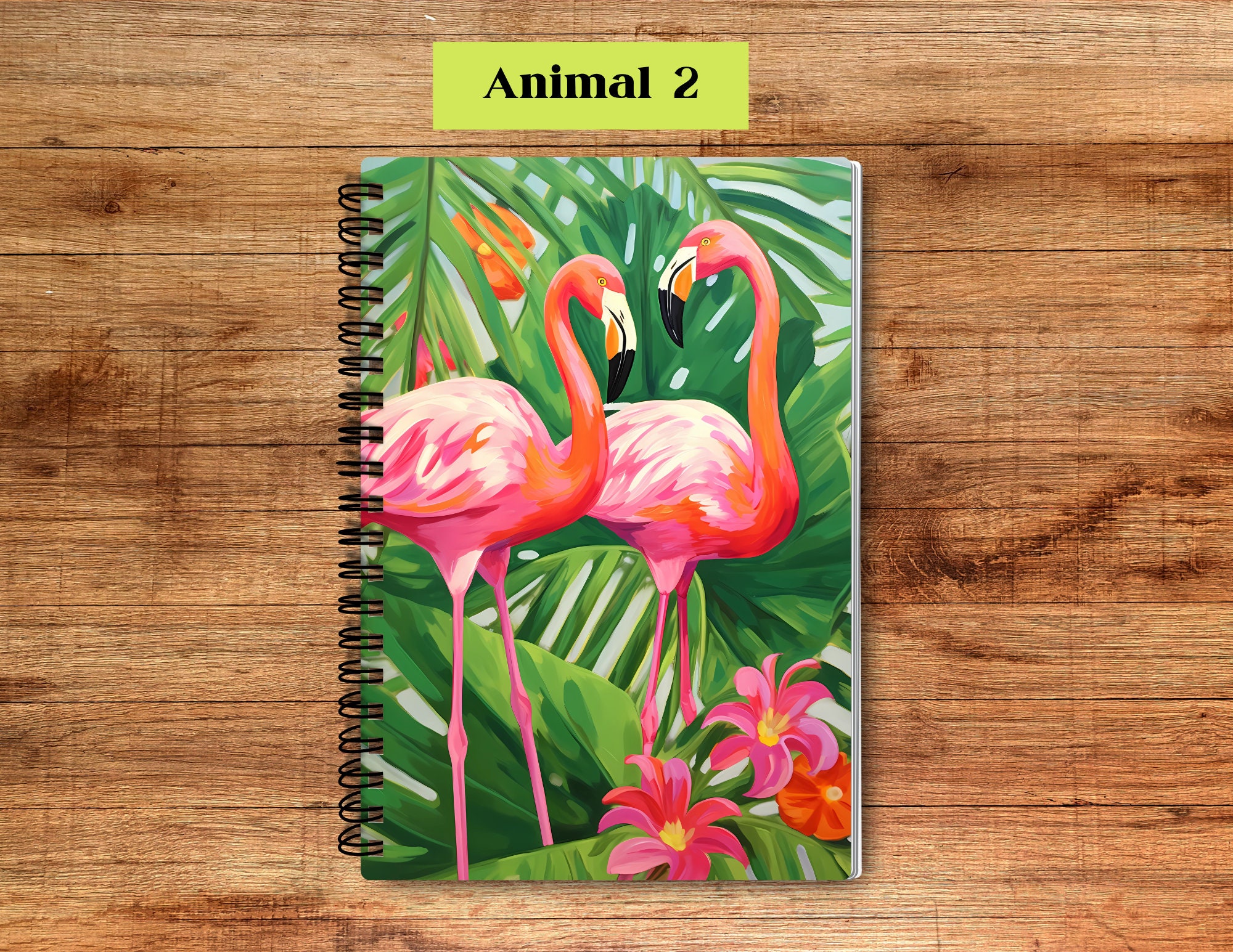 Spiral Notebook Colorful Eclectic Animal Print - Etsy