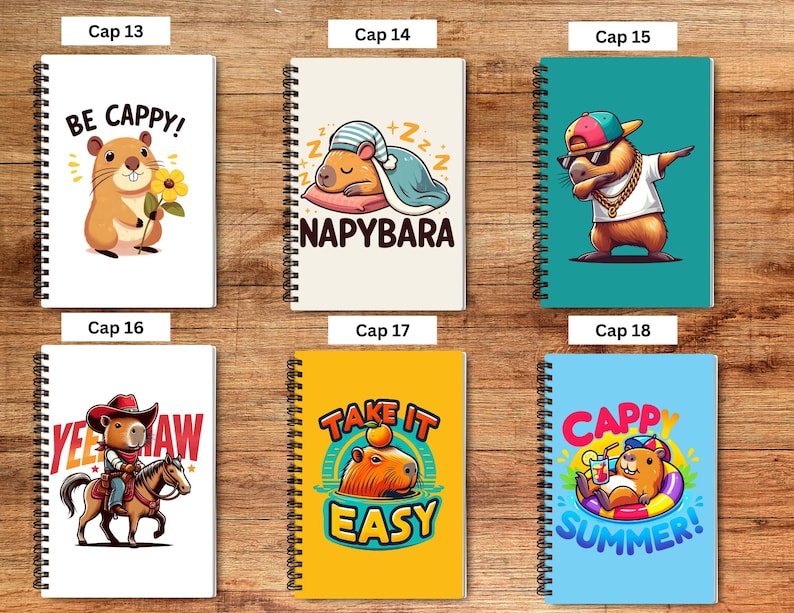 Funny Capybara Spiral Notebook, Capybara Love Journal, Lined Pages - Etsy