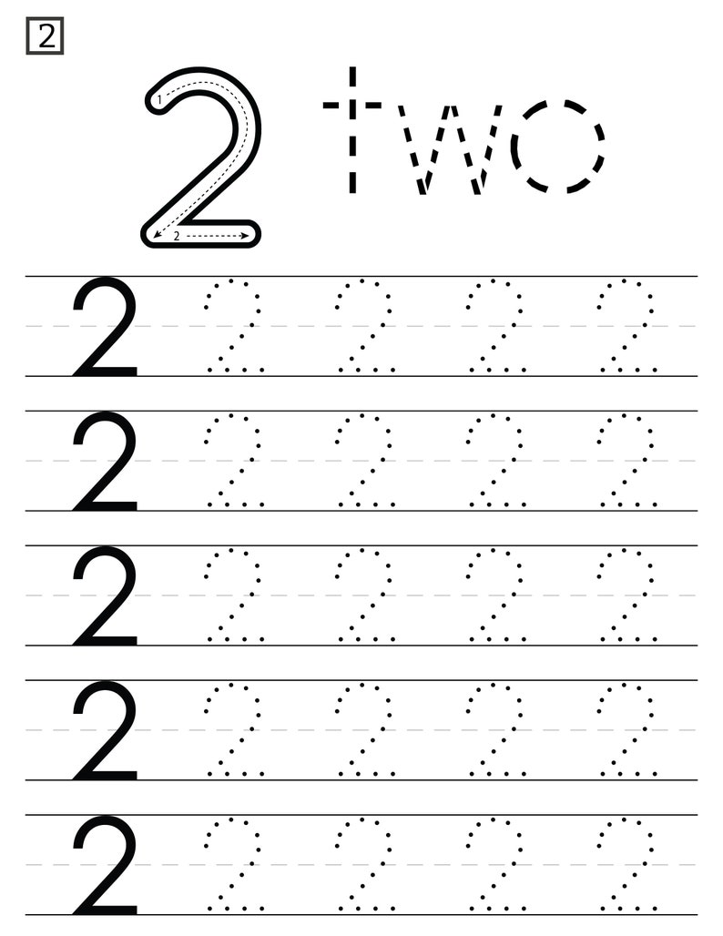 1-100 Number Tracing Preschool Worksheet Printable Worksheet - Etsy