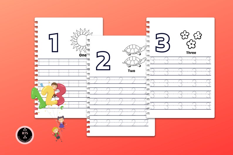 Alphabet Letters and Numbers Tracing Coloring Worksheet Notebook ...