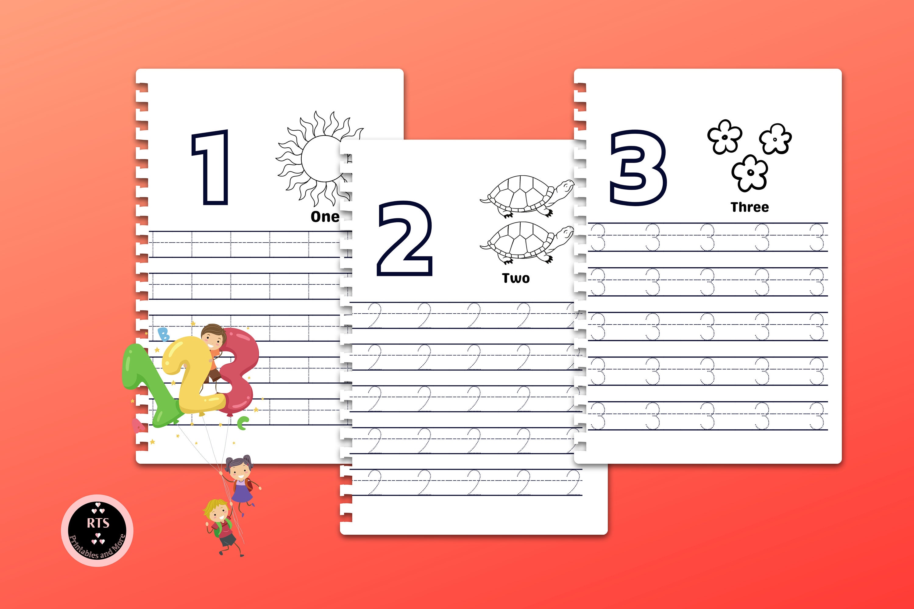Alphabet Letters and Numbers Tracing Coloring Worksheet Notebook ...