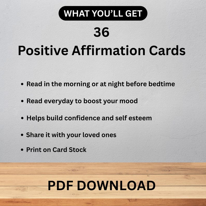 Kids Animals With Hats Affirmation Cards - 36 Printable Positive ...