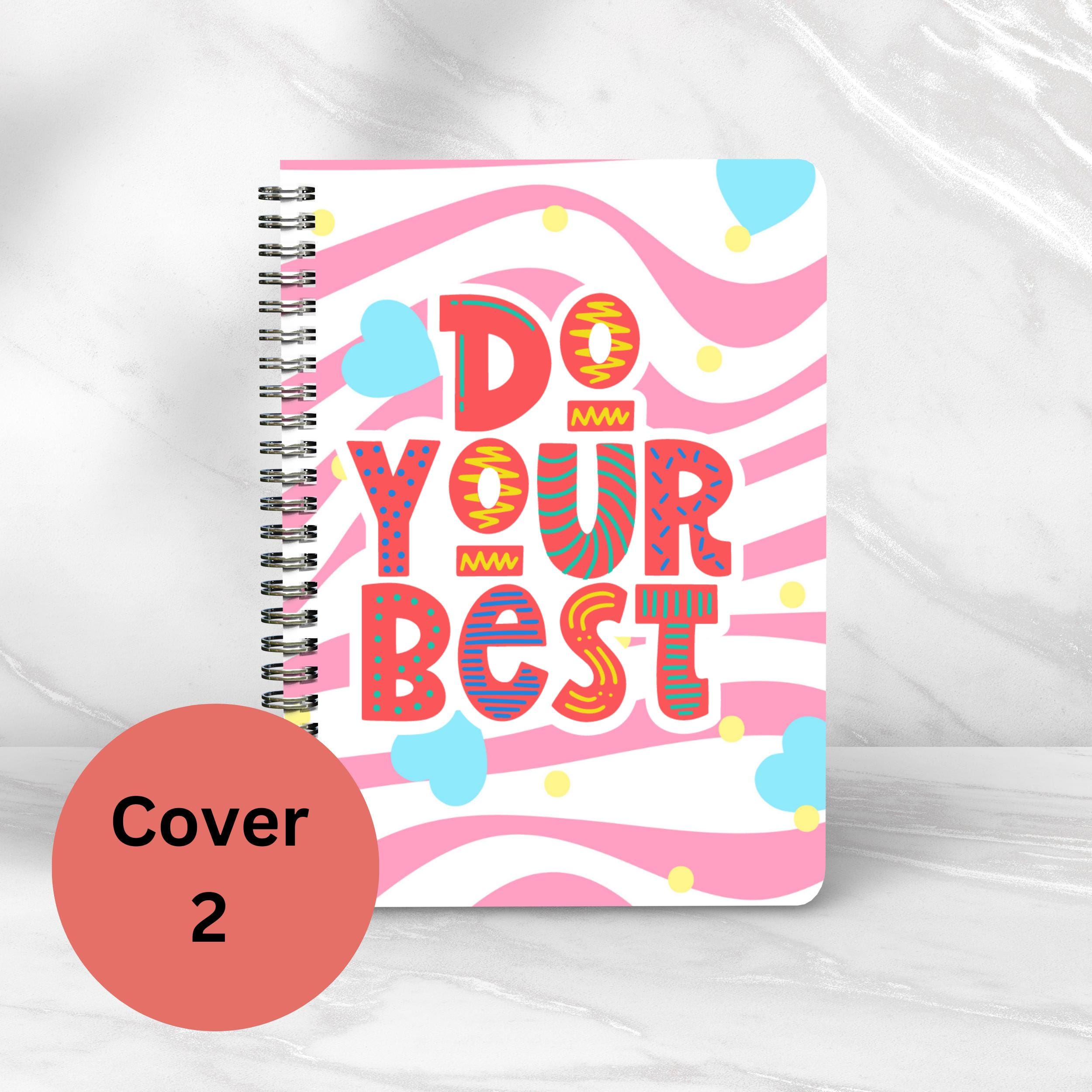 Pastel Affirmation Spiral Notebook: Holographic Laminate Colorful ...