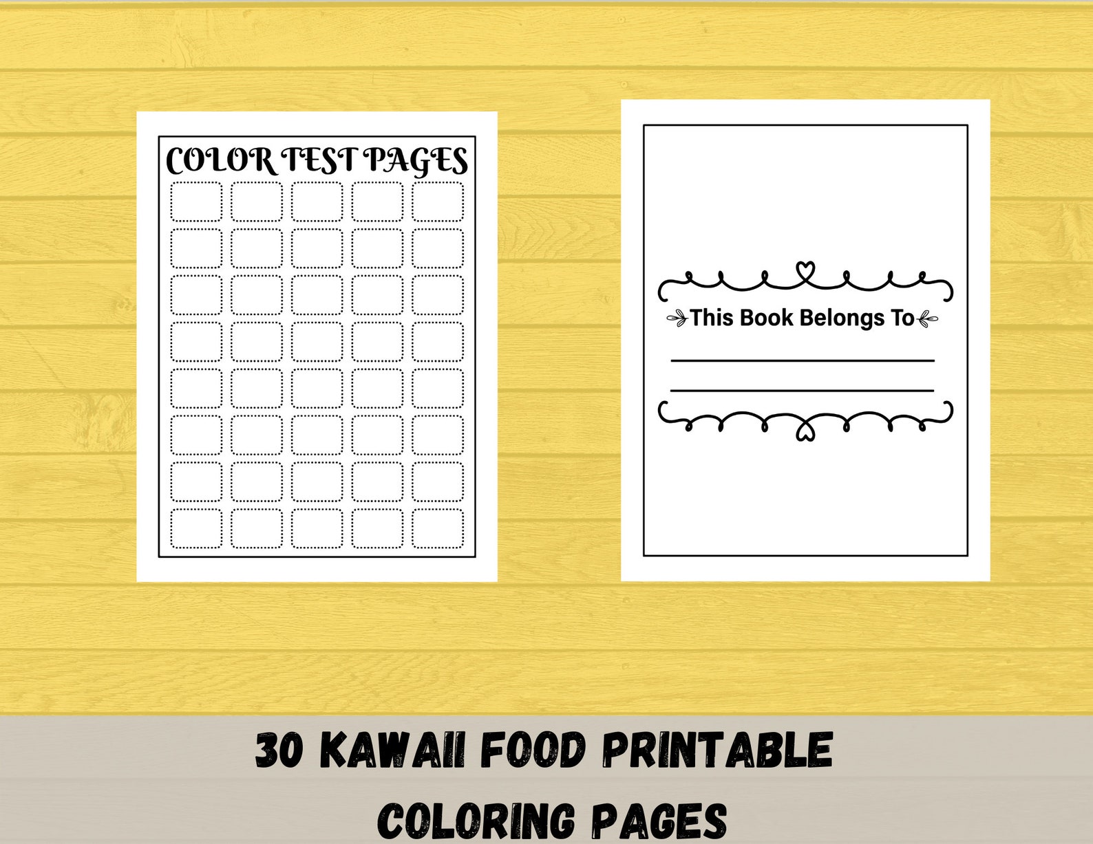 Kawaii Food Coloring Book for Kids, Printable Kawaii Food Activity ...