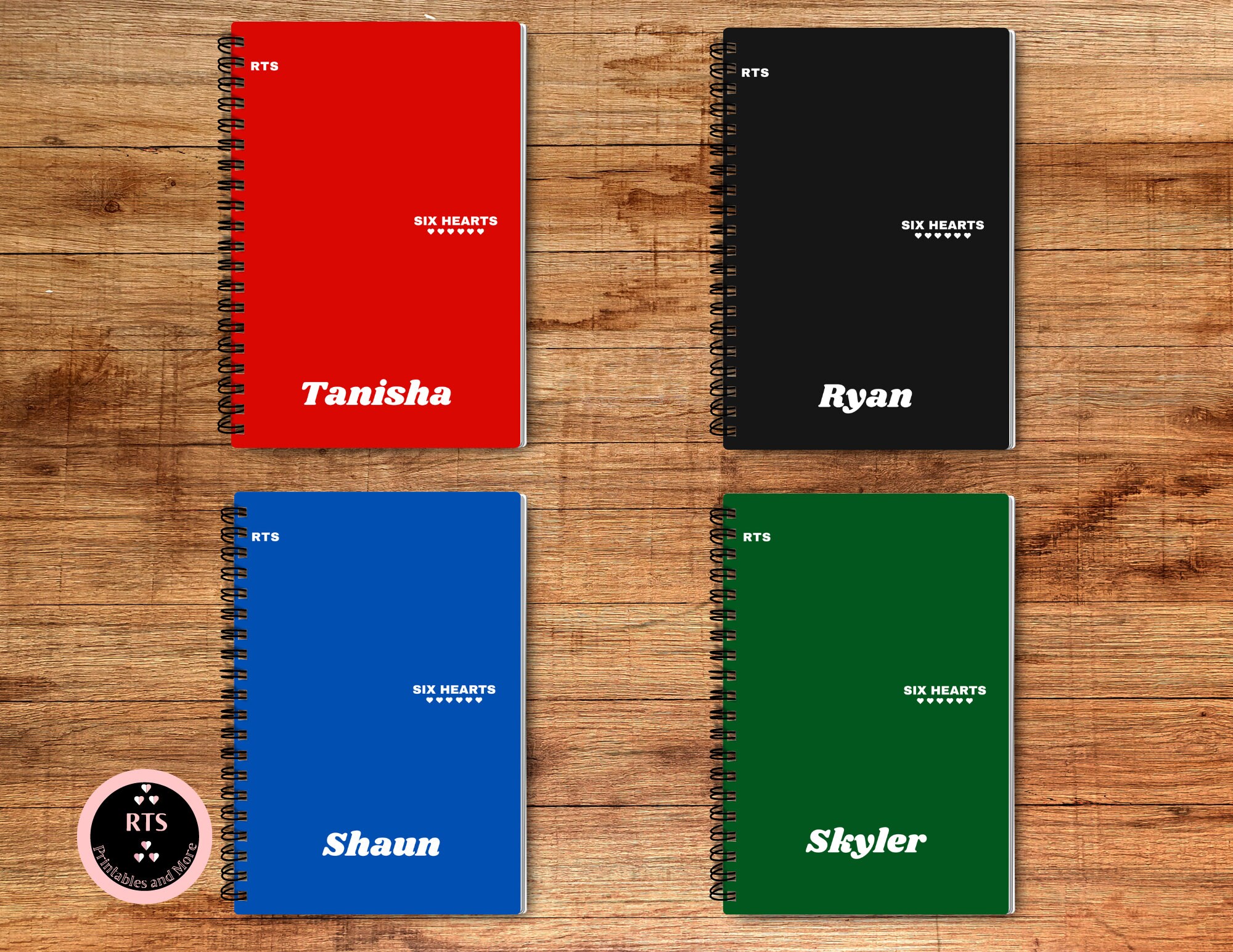 Kids Wide Ruled Spiral Notebook, Assorted Colors, 60 Sheets Each, 4 ...