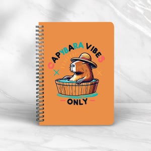 Funny Capybara Spiral Notebook, Capybara Love Journal, Lined Pages - Etsy