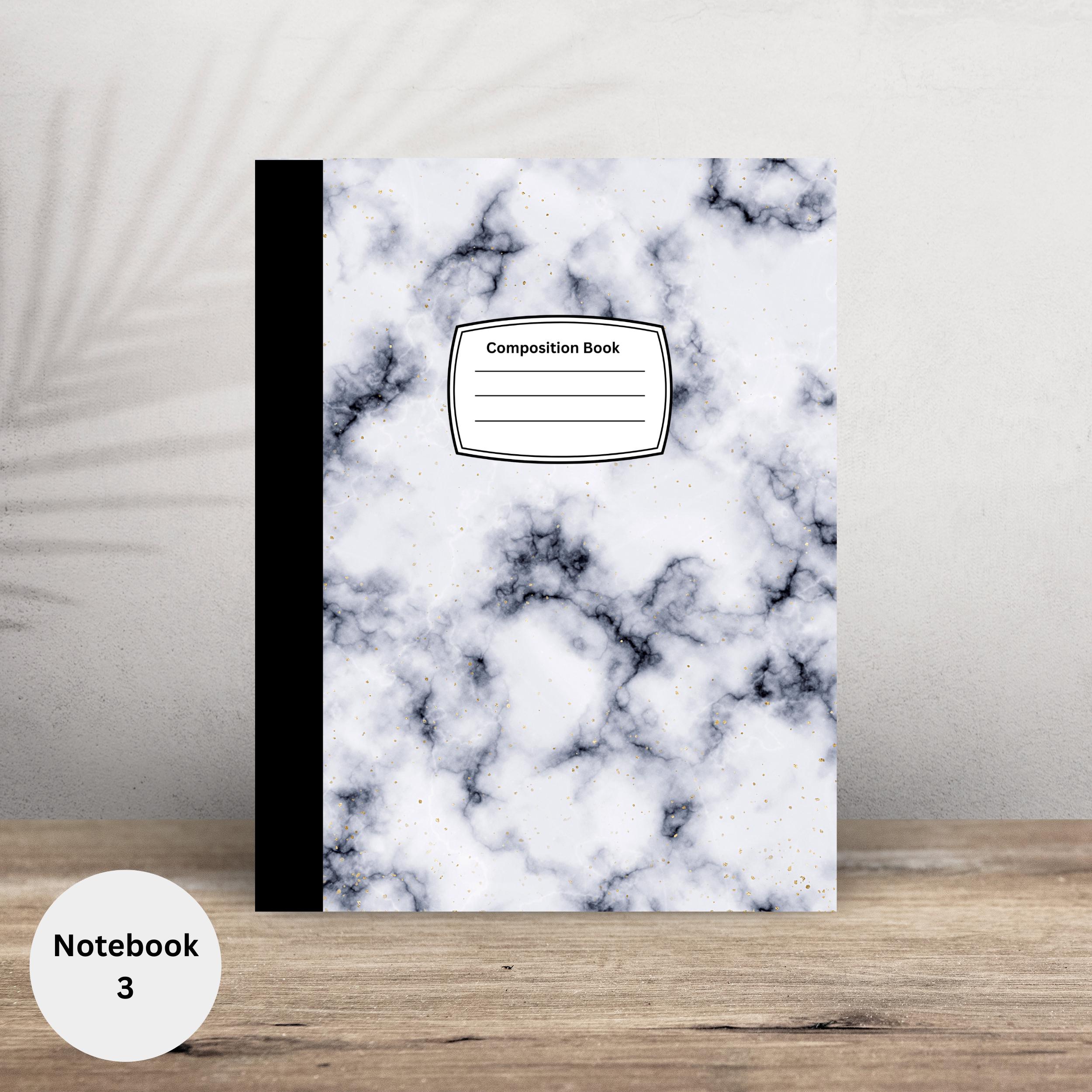 Marble Composition Notebook: Elegant Ruled Journal - Etsy