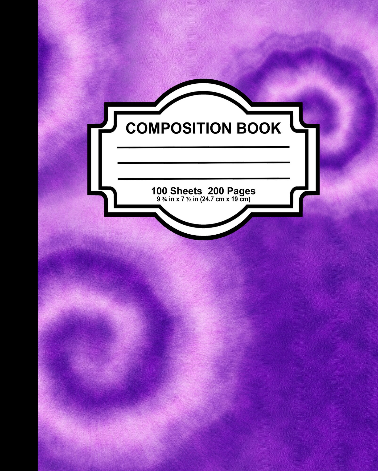 Back to School Tie Dye Wide or College Ruled Composition Notebook - Etsy