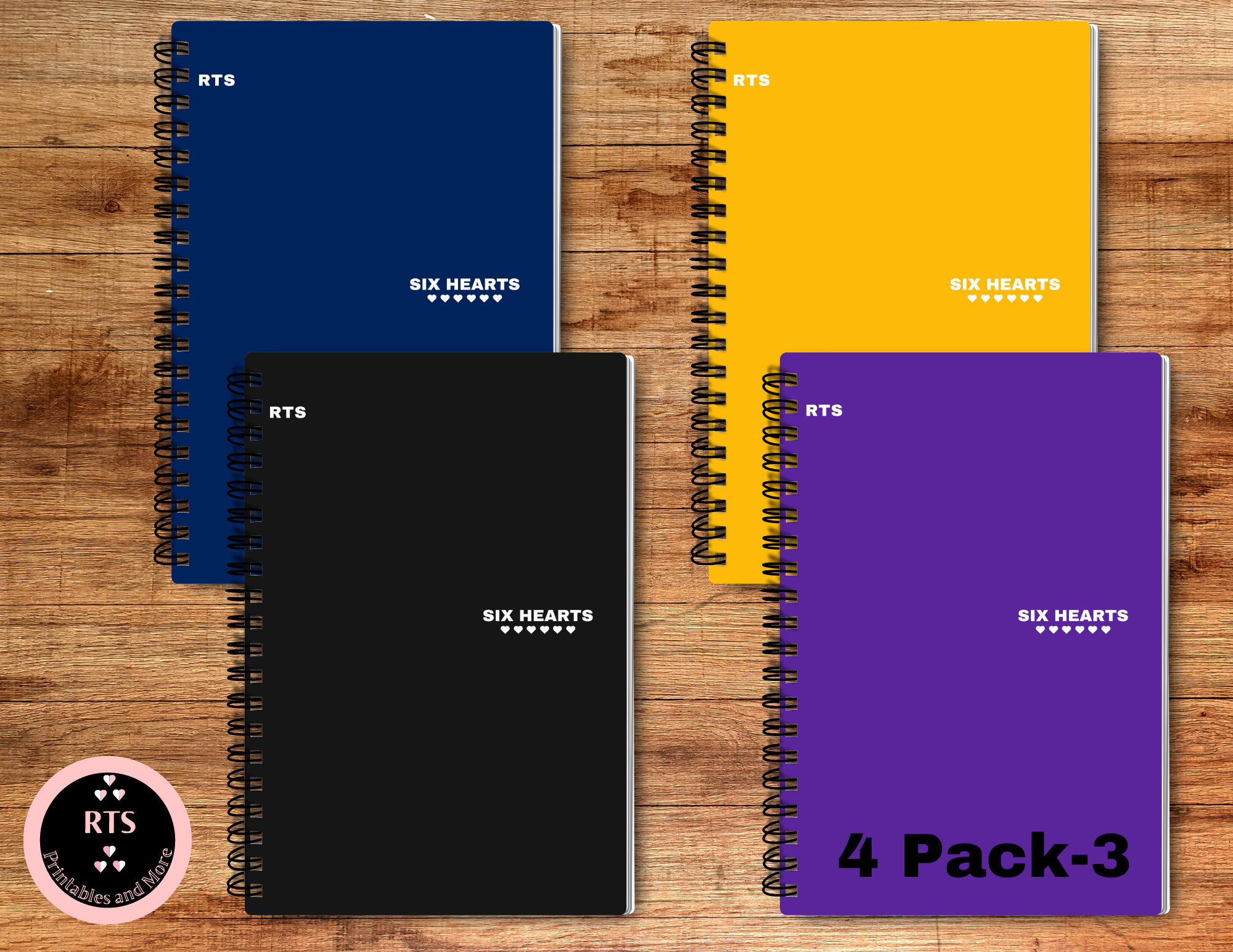Kids Wide Ruled Spiral Notebook, Assorted Colors, 60 Sheets Each, 4 ...