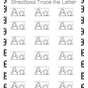 Alphabet Coloring Worksheets, Preschool Worksheets, ABC Tracing ...