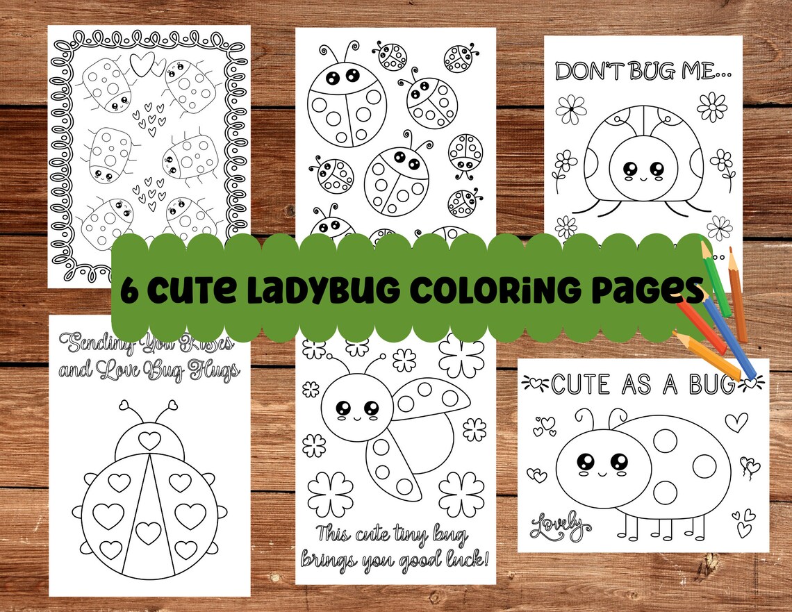 Cute Ladybug Coloring Pages, Kawaii Coloring Pages, Printable Colouring ...