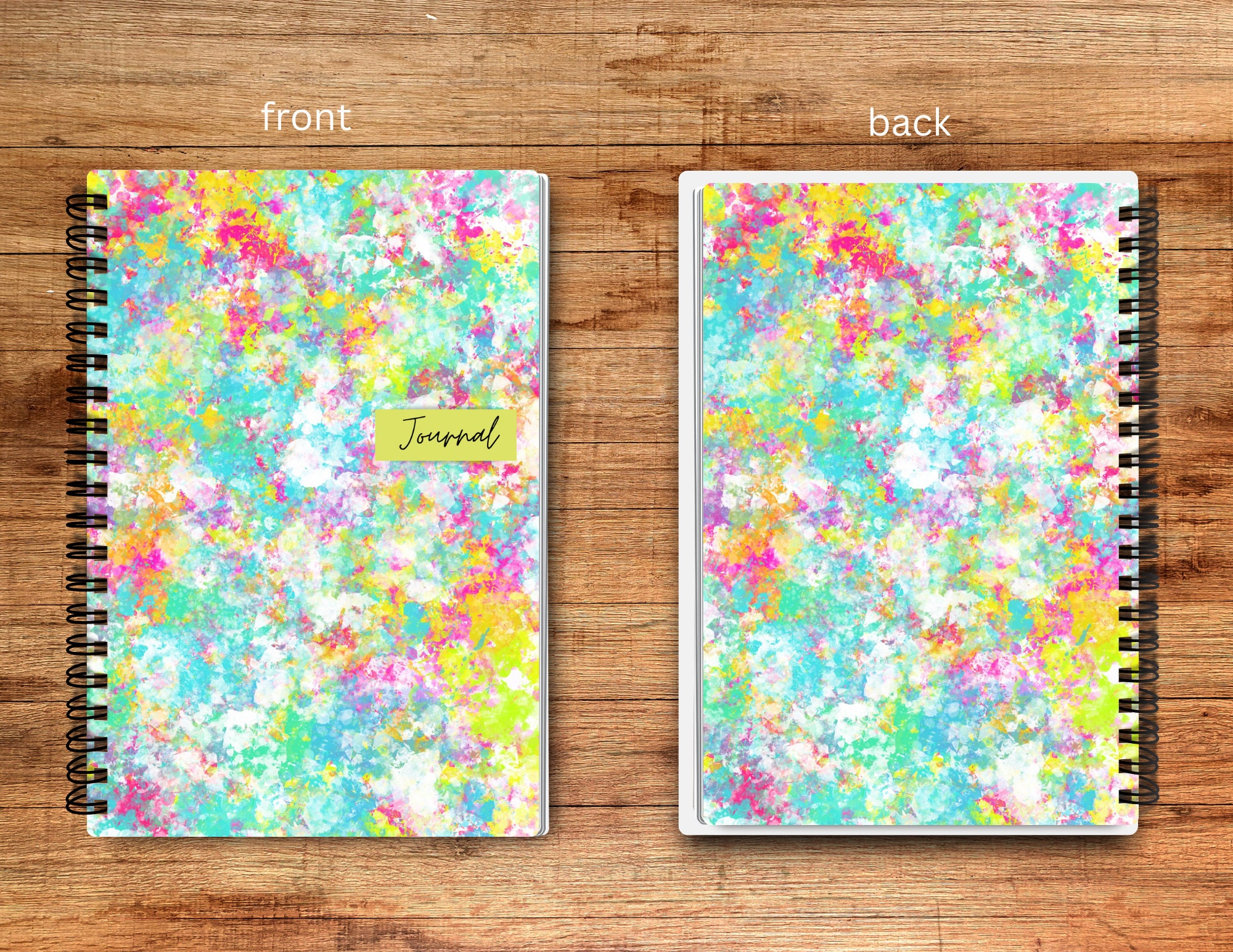 Vibrant 4-pack Spiral Notebooks - Etsy
