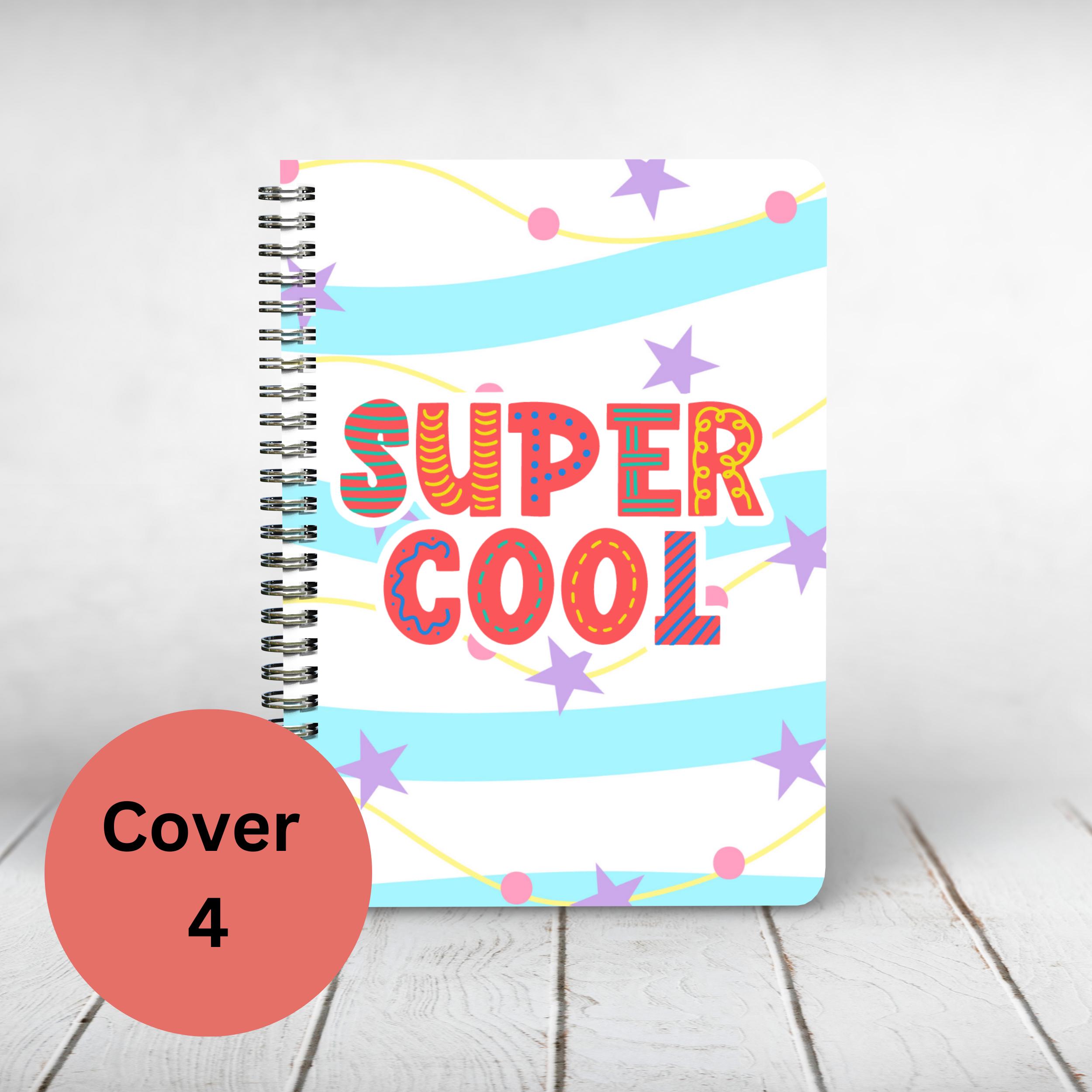 Pastel Affirmation Spiral Notebook: Holographic Laminate Colorful ...