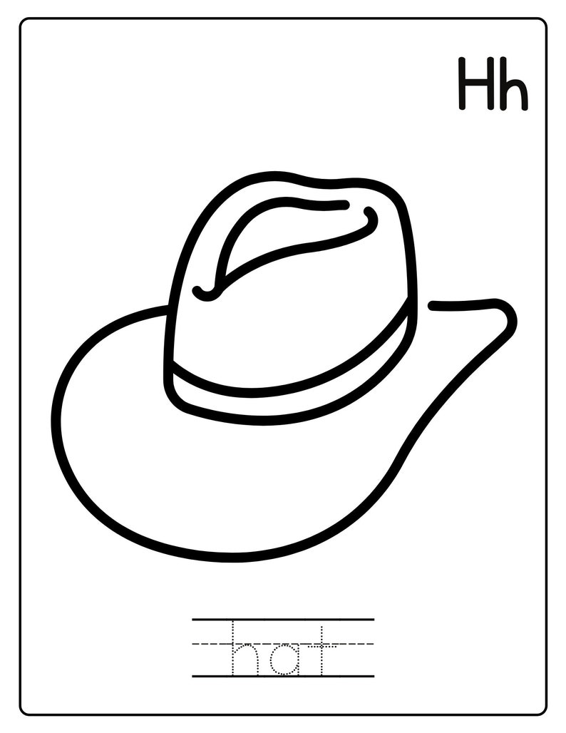 Alphabet Colouring Book, Preschool Worksheets, ABC Coloring Book for ...