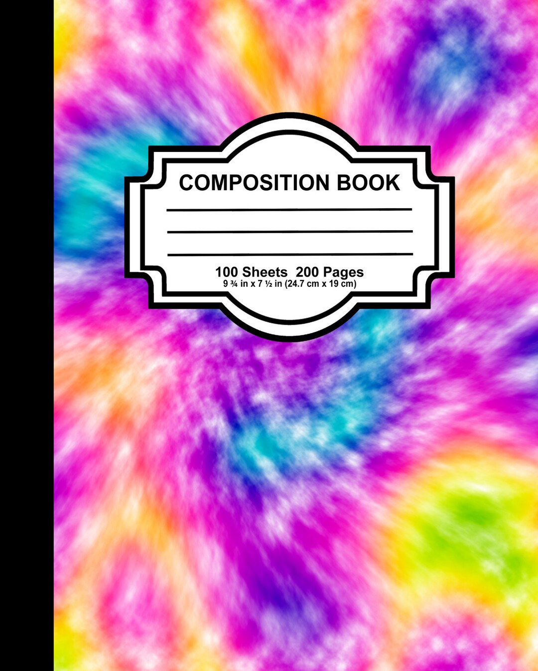 Back to School Tie Dye Wide or College Ruled Composition Notebook - Etsy