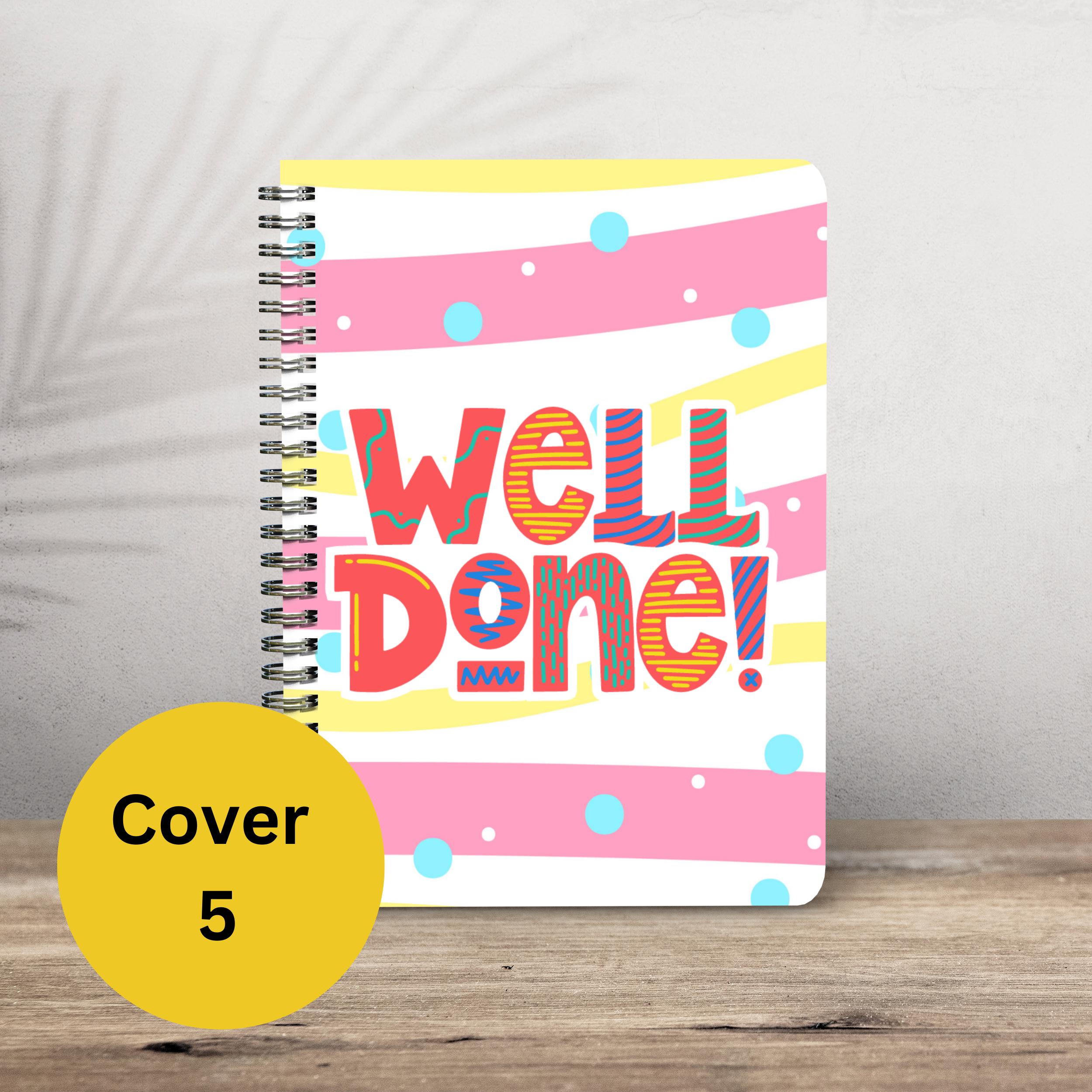 Pastel Affirmation Spiral Notebook: Holographic Laminate Colorful ...