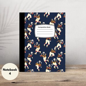 Football Themed Composition Notebook, American Football Journal - Etsy