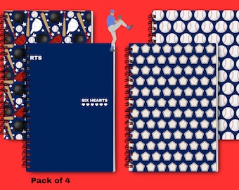 Kids Wide Ruled Spiral Notebook, Assorted Colors, 60 Sheets Each, 4 ...