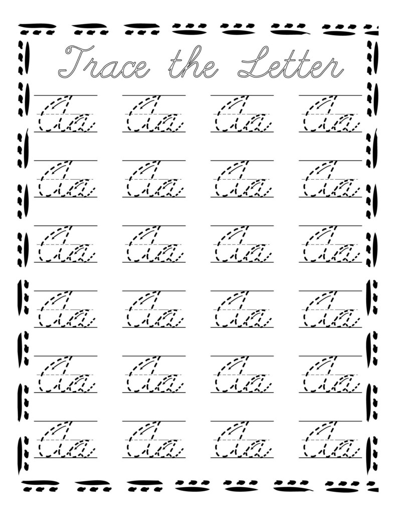 105 Pages Letter Tracing, Printable Cursive Handwriting Worksheets for ...
