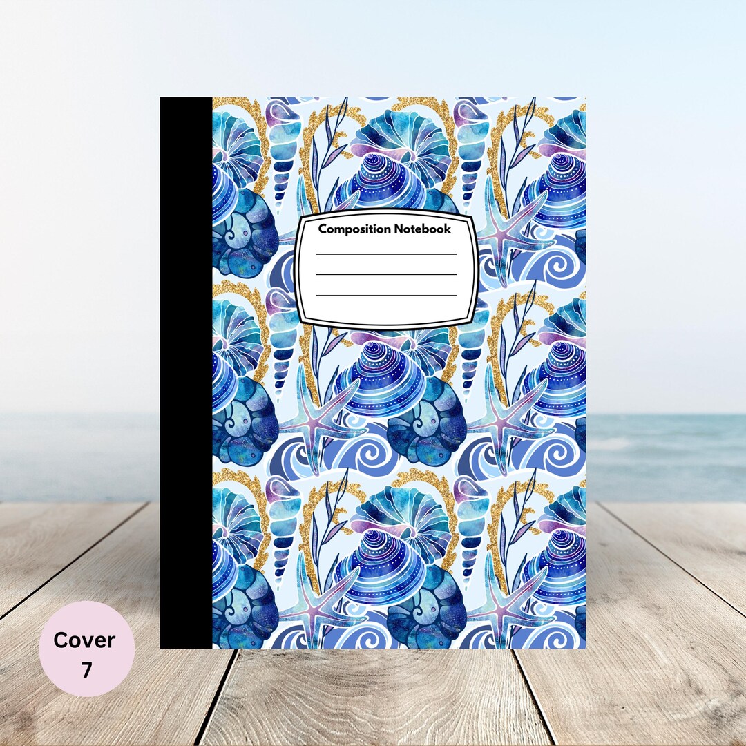 Ocean Theme Composition Notebook: Wide/college Ruled - Etsy