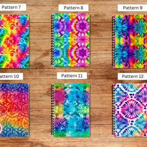 Groovy Rainbow Vibes: Tie Dye Spiral Notebook Back to School Hippie ...