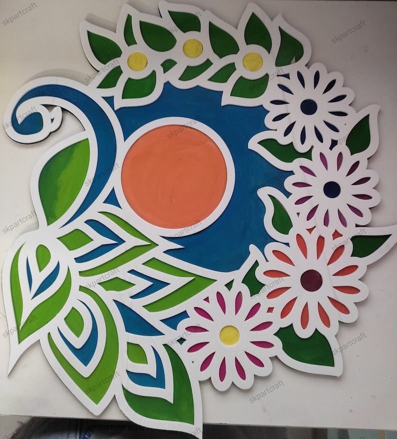 Digital Rangoli SVG 16 Reusable Rangoli Mat Stencil File Instant ...