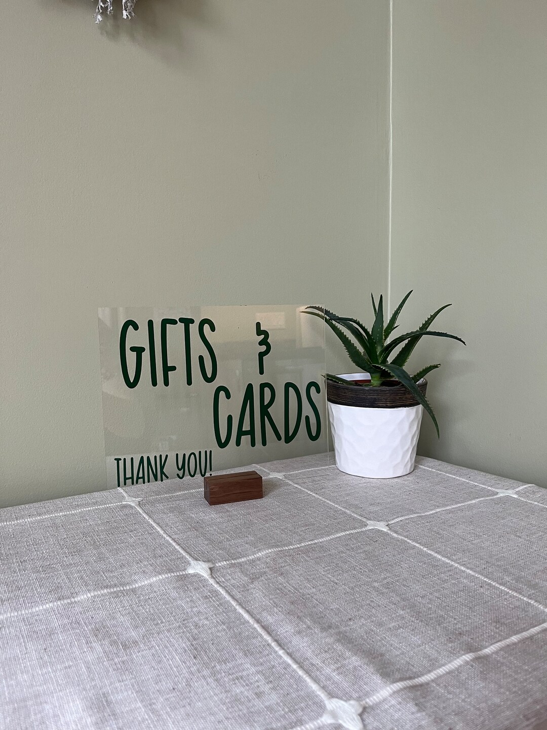 Acrylic Sign Gift Table Sign Wedding Decor Gifts and Cards - Etsy