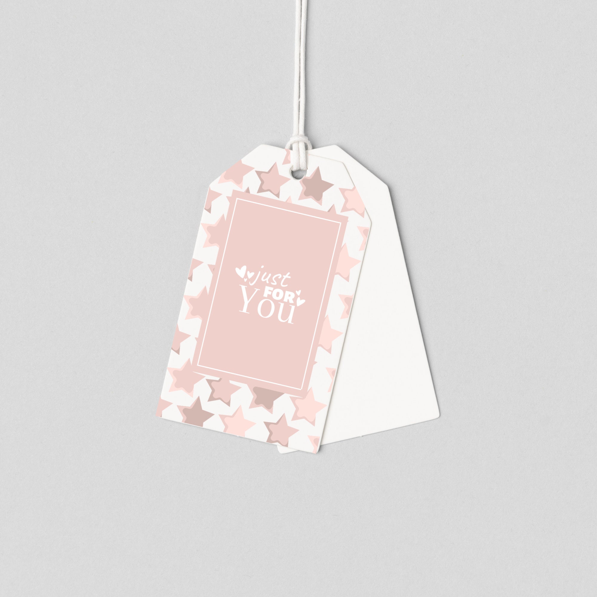Just for You Gift Tag, Printable PDF Download, Instant Download, Gift ...