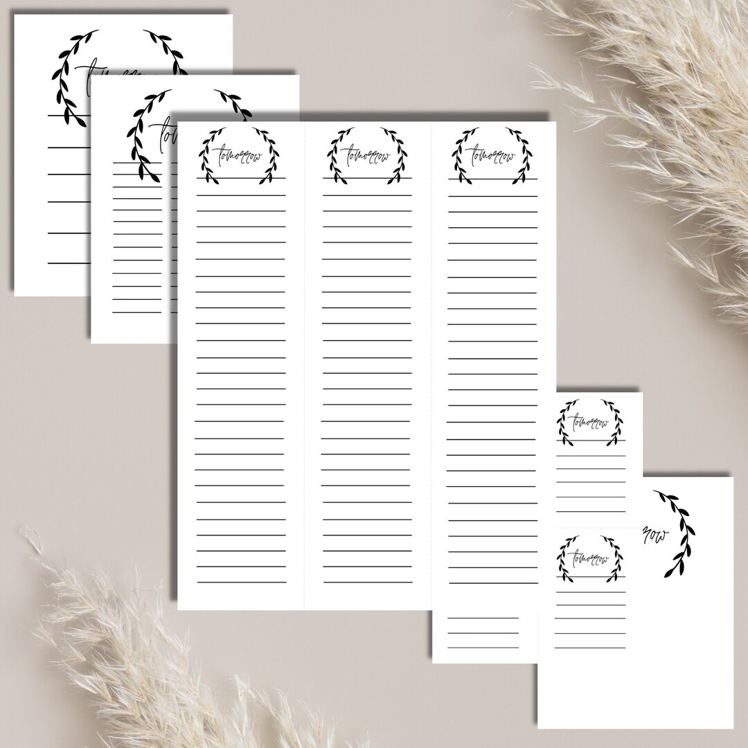 To Do List, Task List, Printable PDF Download, Instant Download, Daily ...
