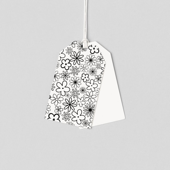 Pattern Gift Tag Printable PDF Download Instant Download - Etsy