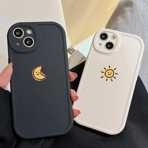 Sun and Moon Single Graphic Phone Case, Matching Phone Case, Cute ...