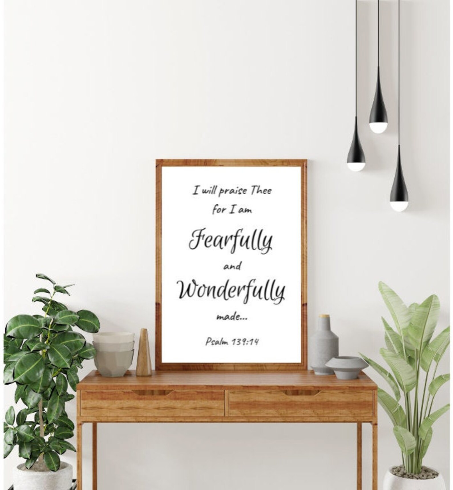 Psalm 139:14 Printable Poster Bible Verse Poster Digital - Etsy