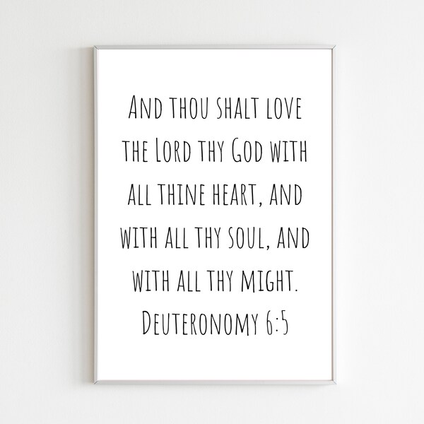 Deuteronomy 6 5 - Etsy