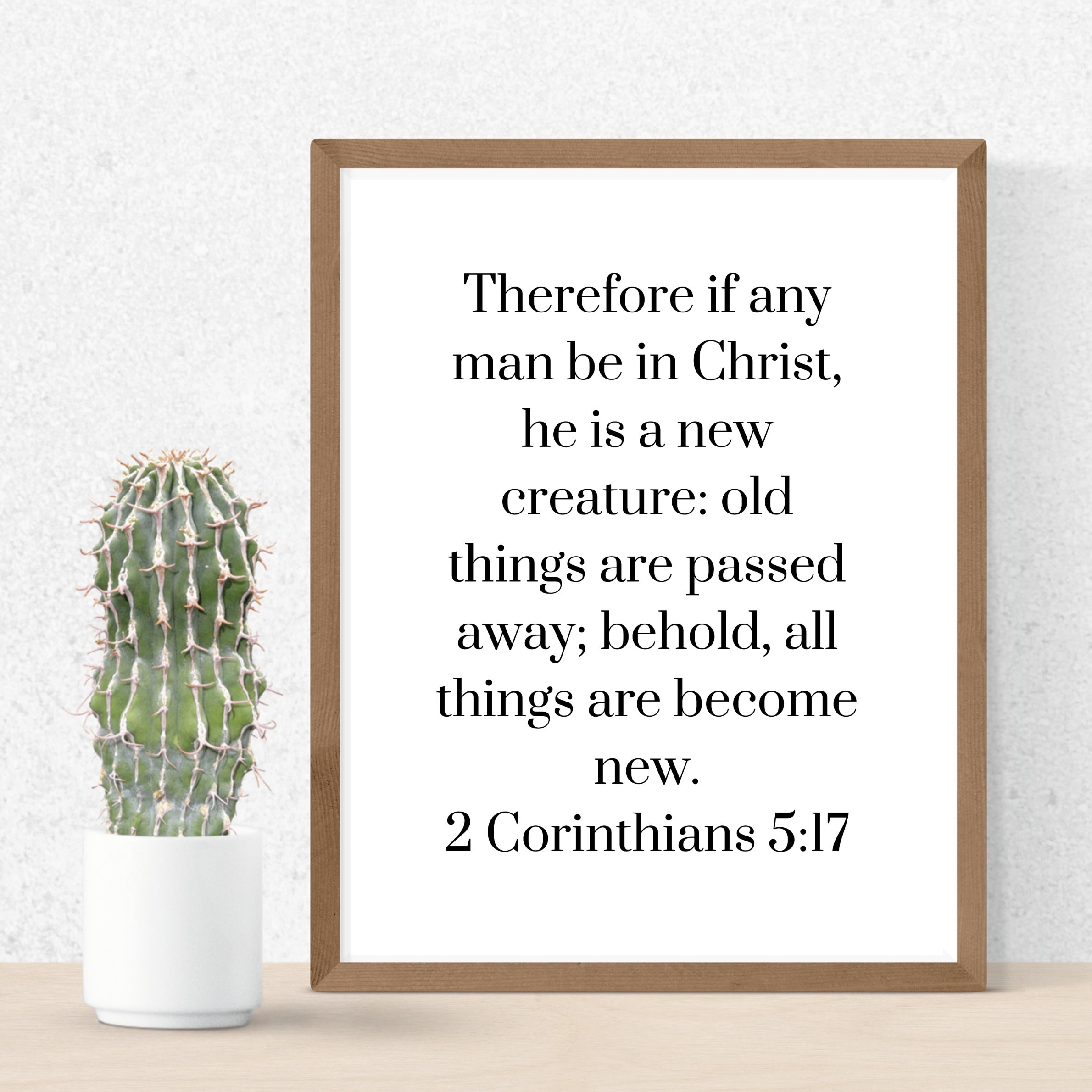 2 Corinthians 5:17 Printable Poster, 2 Corinthians Digital Download ...