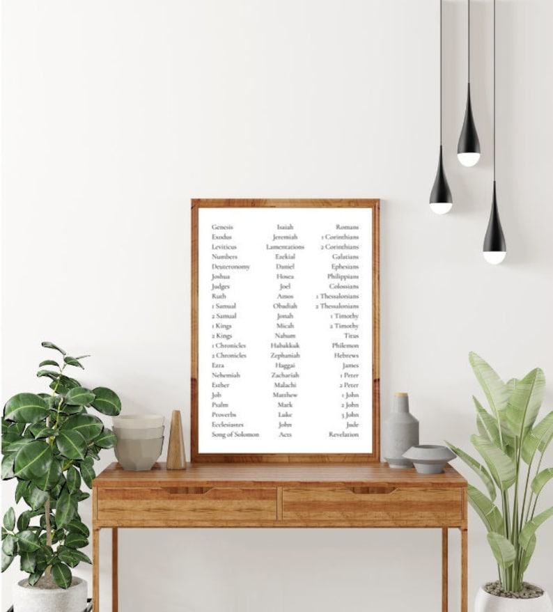 Printable Books of the Bible Poster Books of the Bible - Etsy