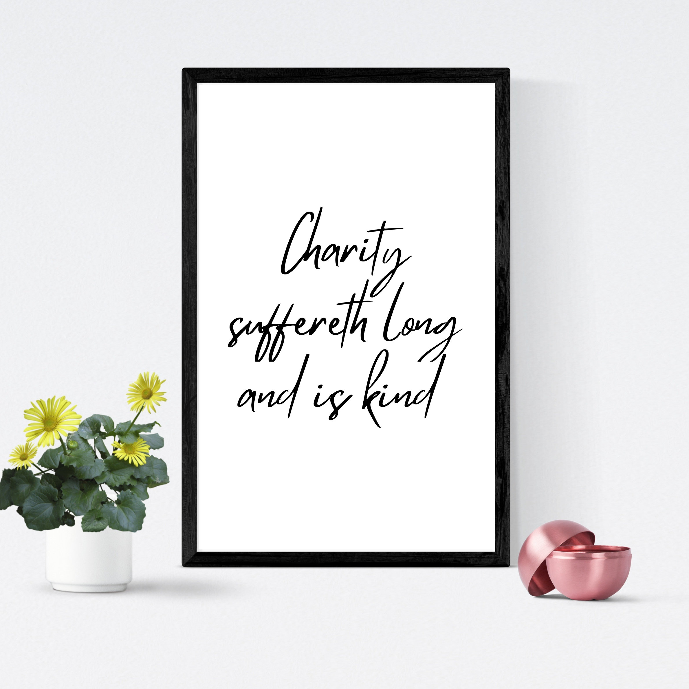 1 Corinthians 13:4a Printable Poster, Mother’s Day Scripture Poster ...