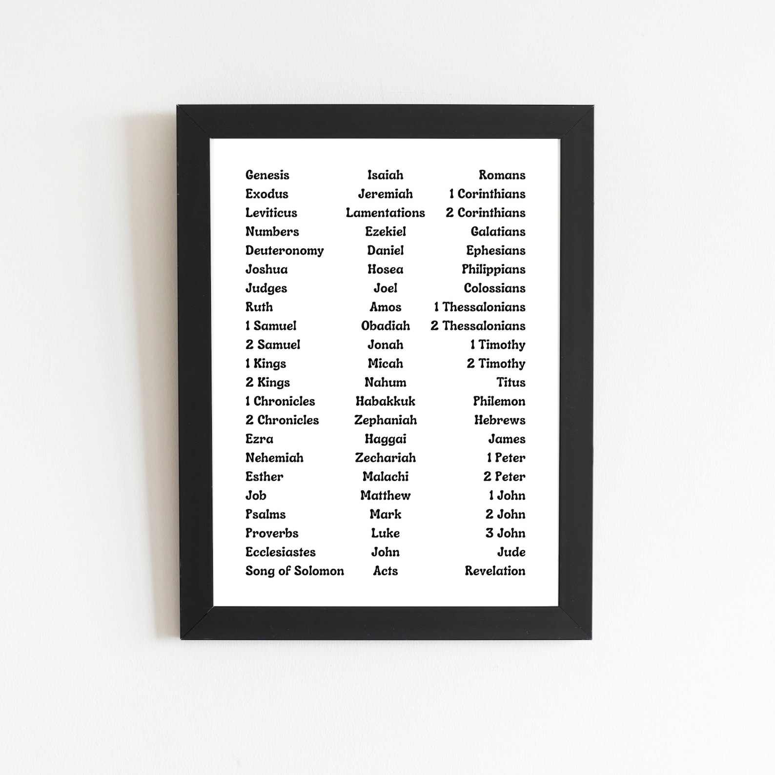 Books of the Bible Printable Poster, Books of the Bible Digital Print ...