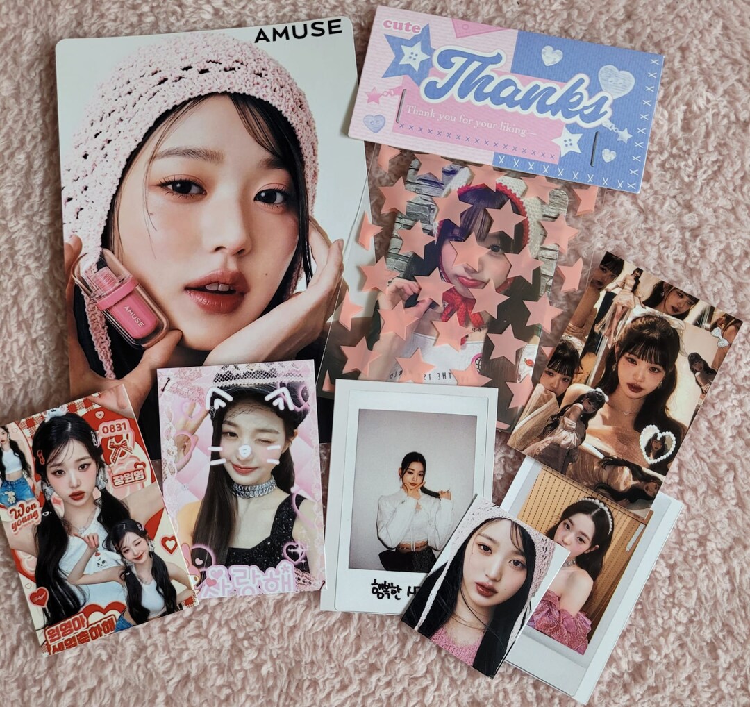 IVE Fanmade Photo Bias Pack Bundle wonyoung Photocards Inspired Cute Bias Pack Kpop Cute Gift ...