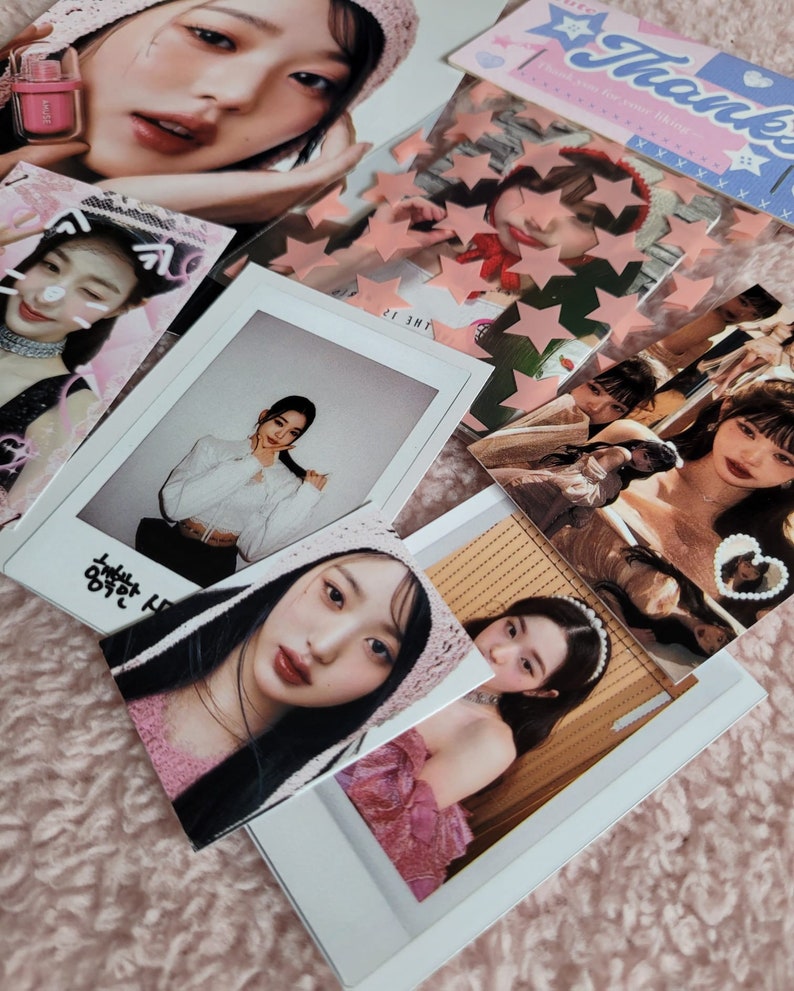 IVE Fanmade Photo Bias Pack Bundle wonyoung Photocards Inspired Cute Bias Pack Kpop Cute Gift ...