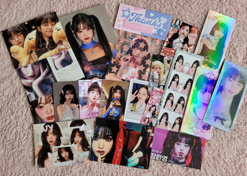 IVE Fanmade Photo Bias Pack Bundle wonyoung Photocards Inspired Cute Bias Pack Kpop Cute Gift ...