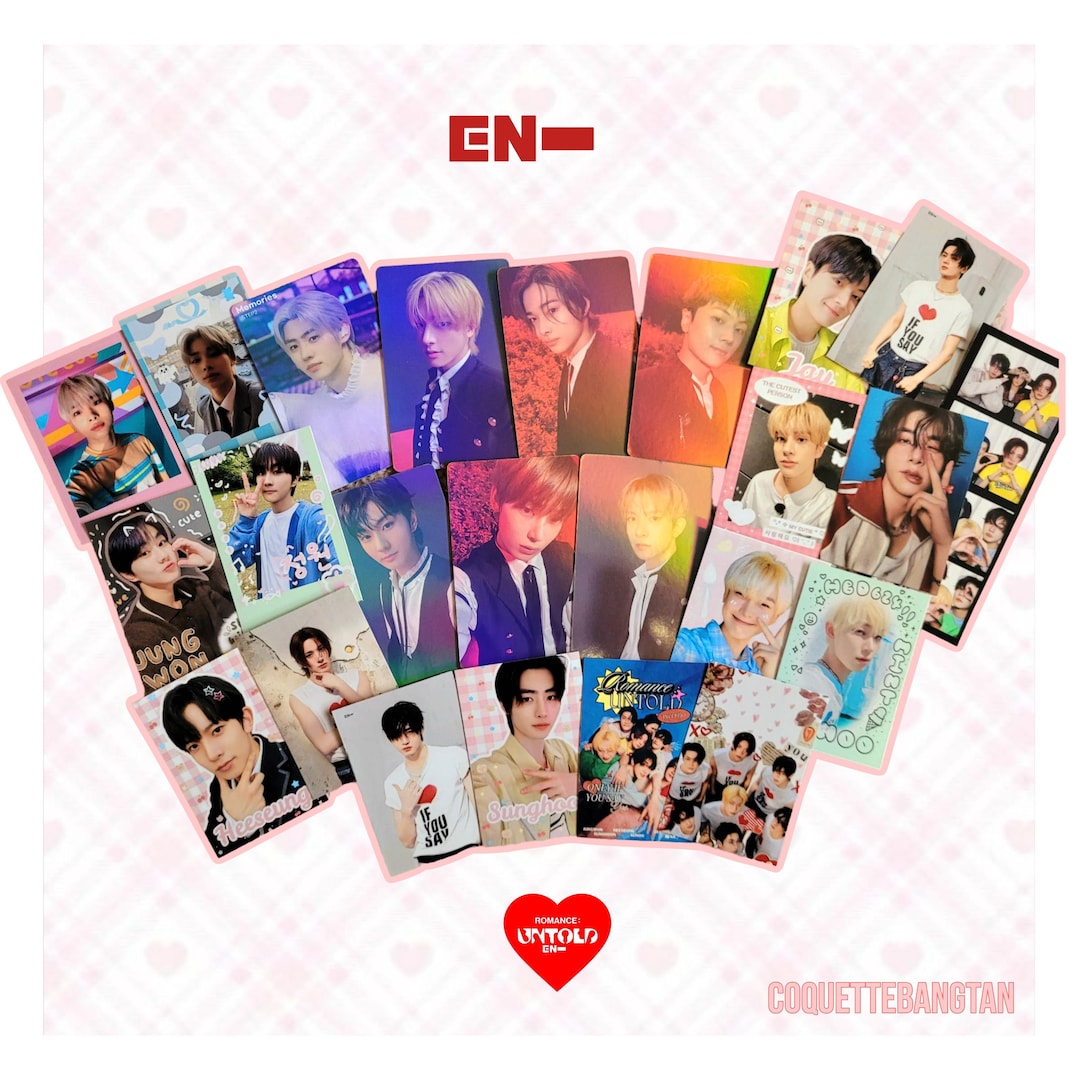 Enhypen Kpop Mystery Pack - Cute Enhypen Photocard Gift Set - Kpop ...