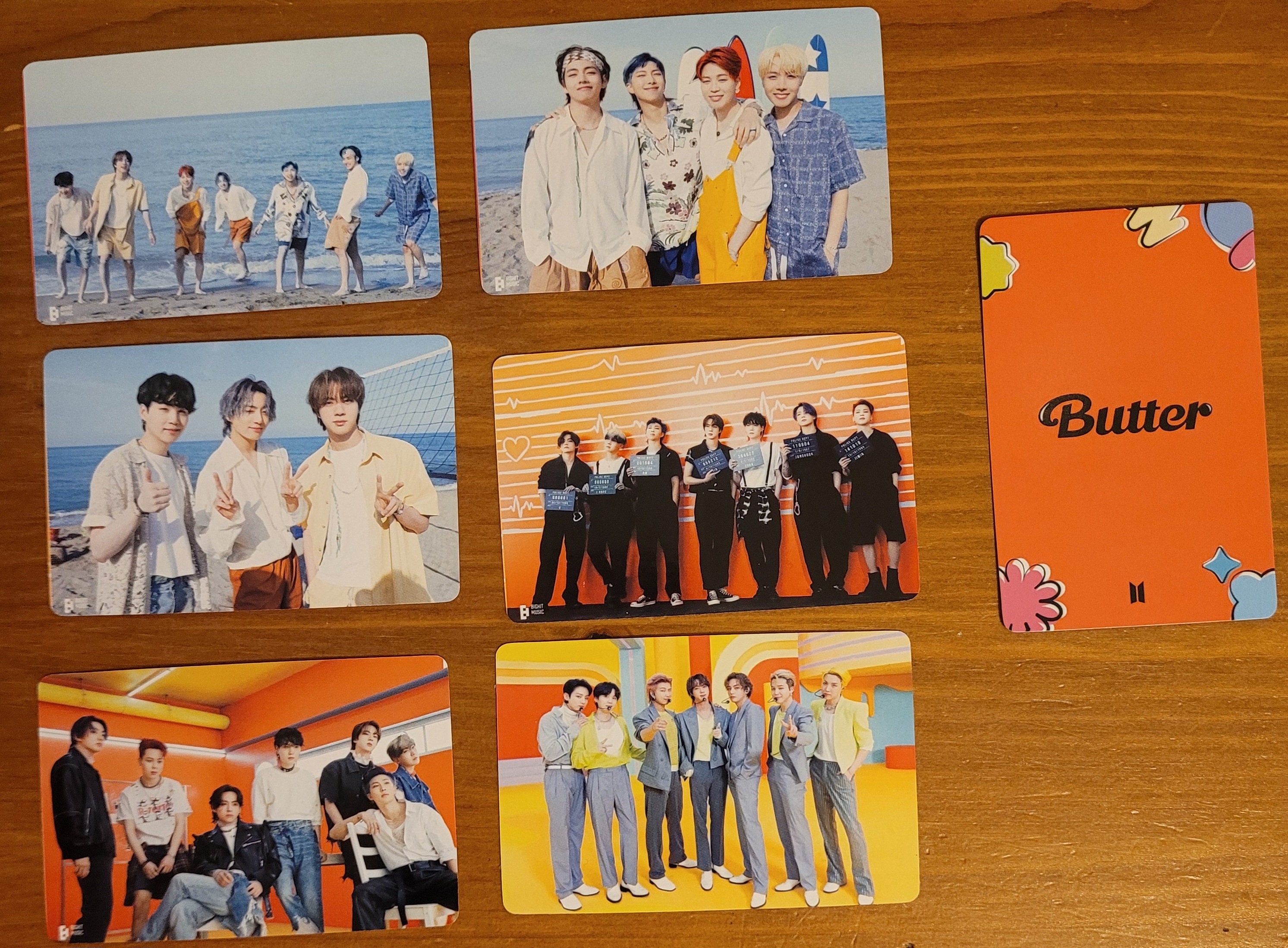 BTS Butter Photocards Jimin Jungkook Taehyung Namjoon Jhope Jin Suga ...