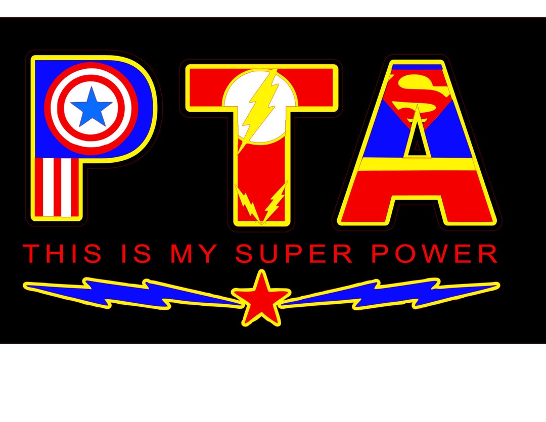 PTA Superhero SVG PNG Jpeg - Etsy