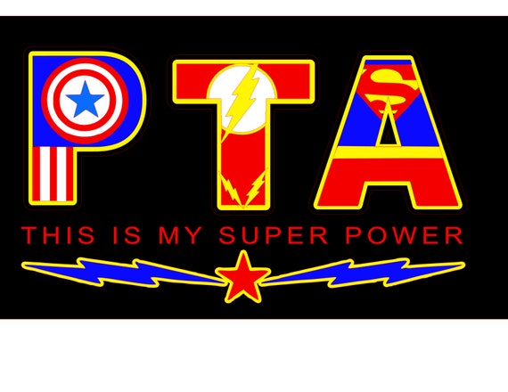 PTA Superhero SVG PNG Jpeg - Etsy