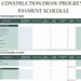 Construction Progress Payment Schedule, Construction Finance Projection ...