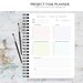 Printable Project Task Planner, Project Management Planner, Digital ...