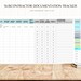 Document Tracking Worksheet, Subcontractor Documentation Tracker ...