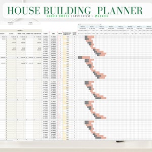 House Building Planner, Construction Budget Template, Construction ...
