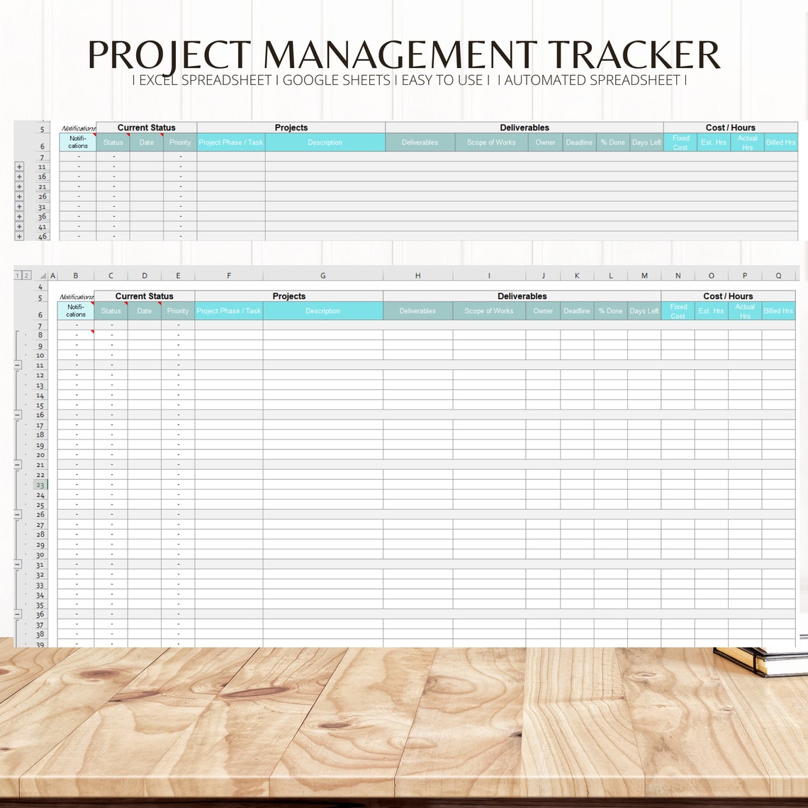 Project Management Tracker for Contractors to Do List - Etsy